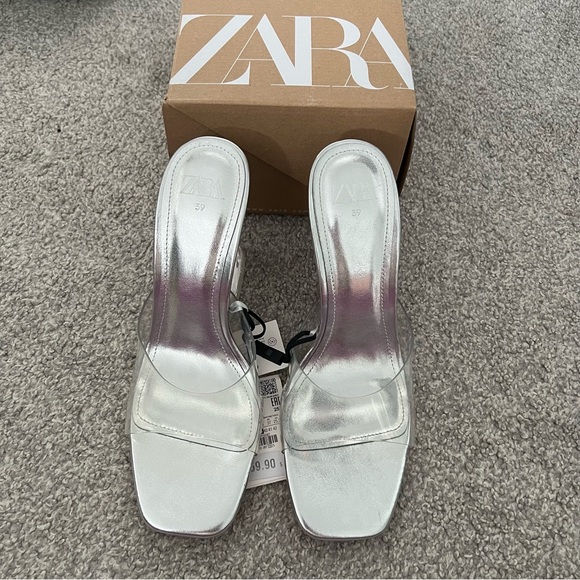 Zara | Shoes | Zara Clear Vinyl Heels | Poshmark